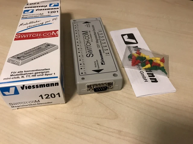 VIESSMANN 1201 SWITCH-COM Magnetartikel-Decoder Modellbahn Steuerung H0 N TT Neu EUR 39,00 ...